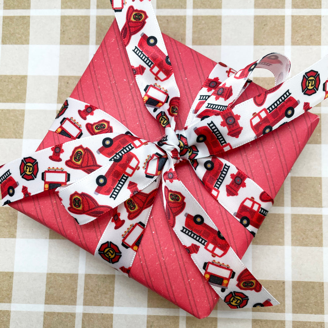 Firefighter Ribbon for Kids 5/8" | Fire House Themed Ribbon