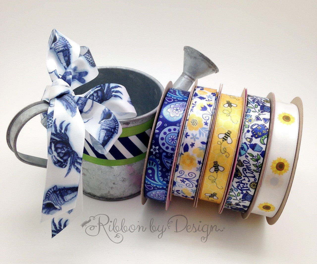 Floral Print Ribbon | Botanical Ribbon | Ribbon By Design